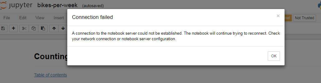 Why do I get an error message «Connection failed»? · Issue #110 · jupyterhub/mybinder.org-user ...